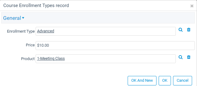 Using the Course Enrollment Types Tab in Courses – Aptify Support