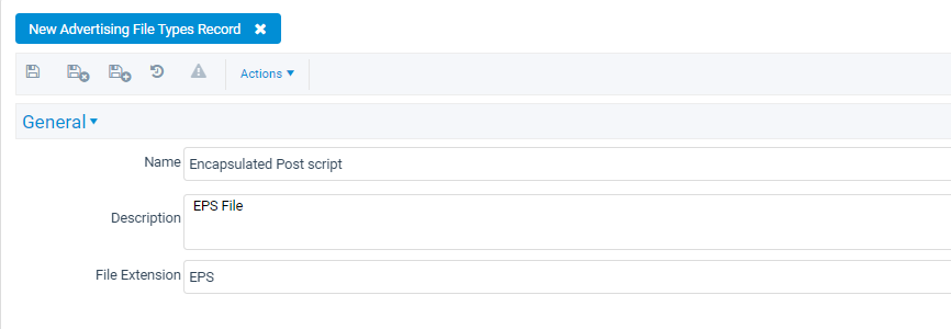 Creating Advertising File Types – Aptify Support