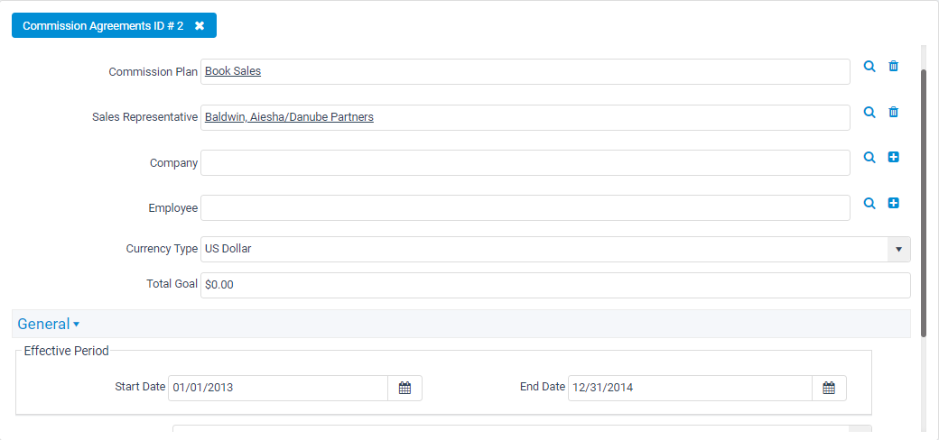 About the Commission Agreements Form – Aptify Support