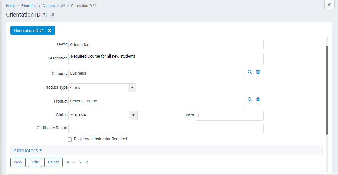 About the Courses Form for Aptify LMS – Aptify Support
