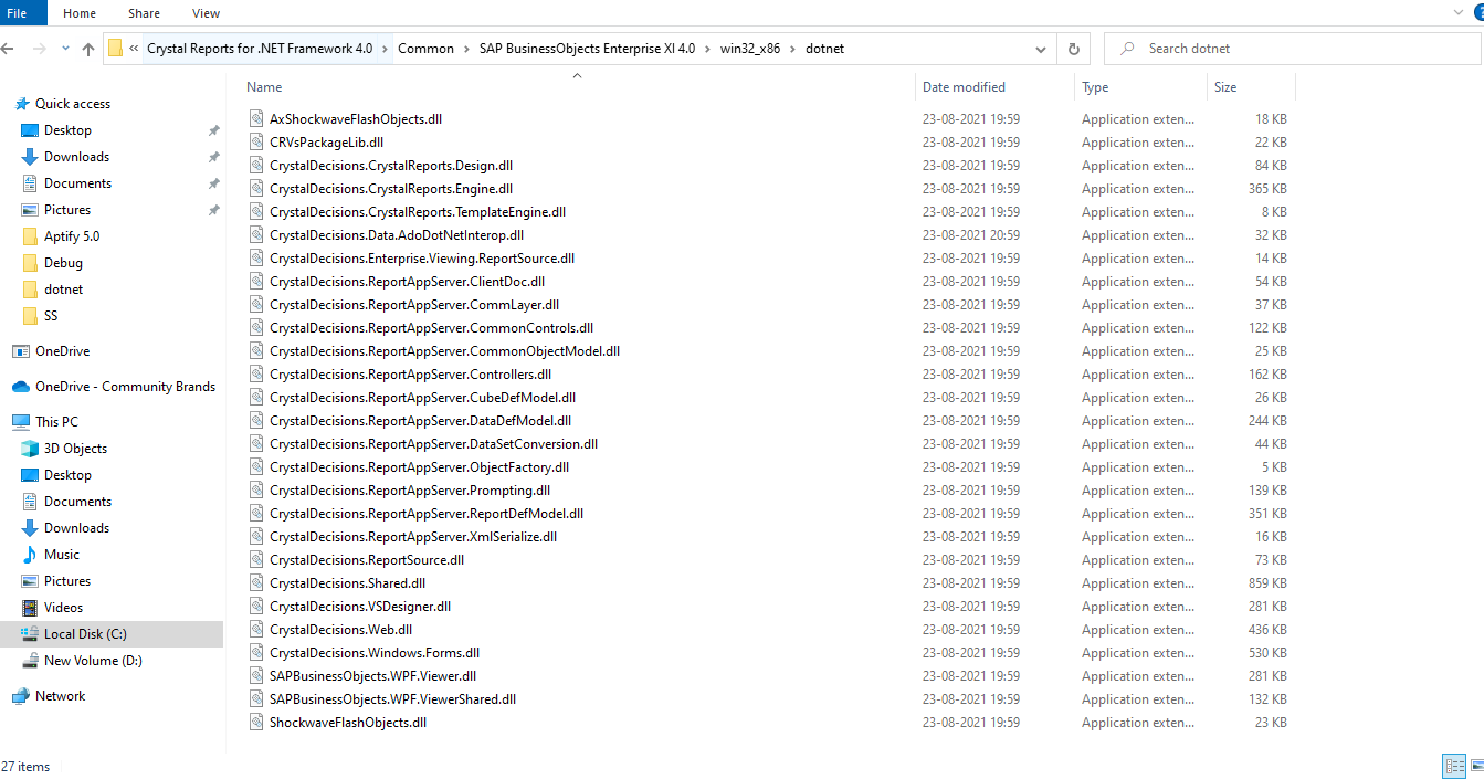 Upgrading Crystal Report Version – Aptify Support