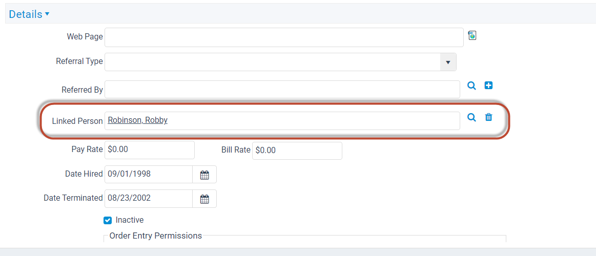 Linking an Employees Record to a Persons Record – Aptify Support