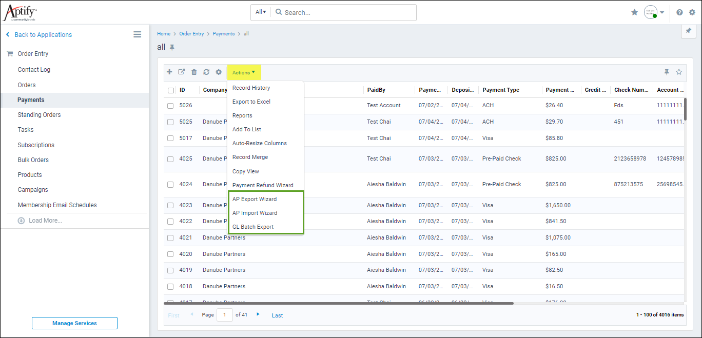 About Payment Wizards – Aptify Support