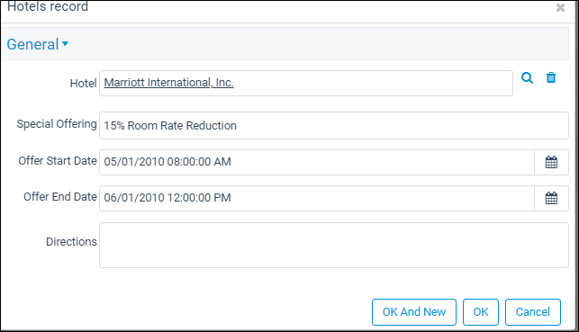 Adding Hotel Information to a Meeting Product – Aptify Support