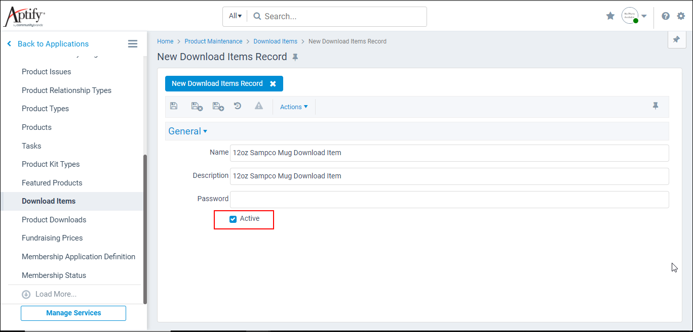 Downloadable Products – Aptify Support