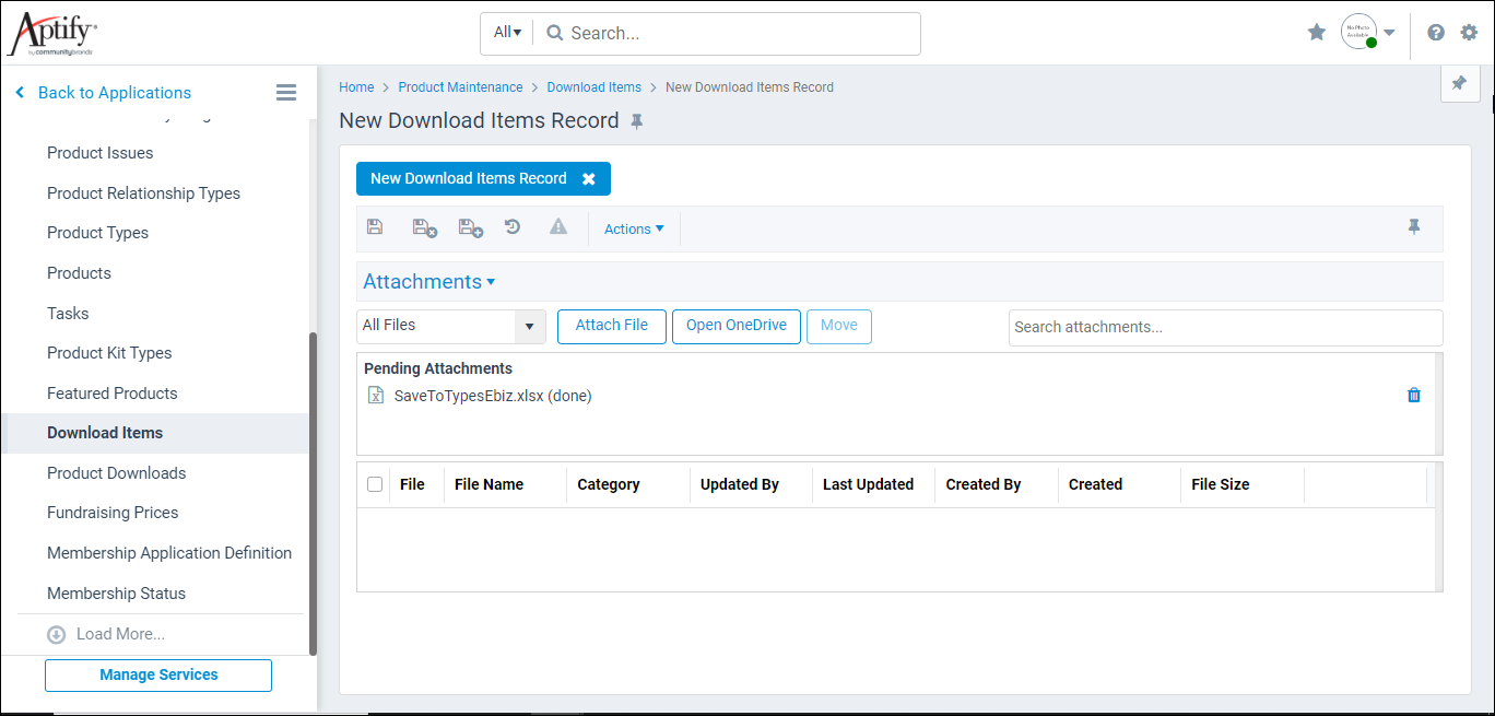 Downloadable Products – Aptify Support