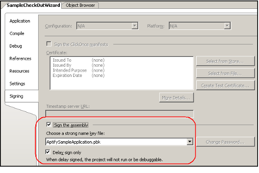 Recommendations When Signing Assemblies – Aptify Support