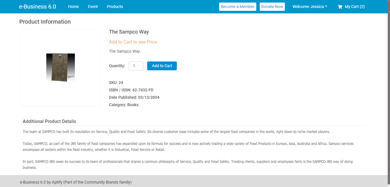 Understanding Product Details – Aptify Support