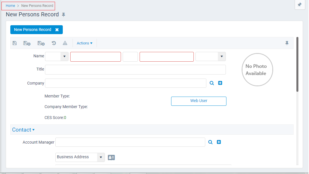 Using Navigation Path (Breadcrumbs) in the Web Interface – Aptify Support