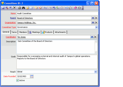 Opening an Existing Record Form – Aptify Support