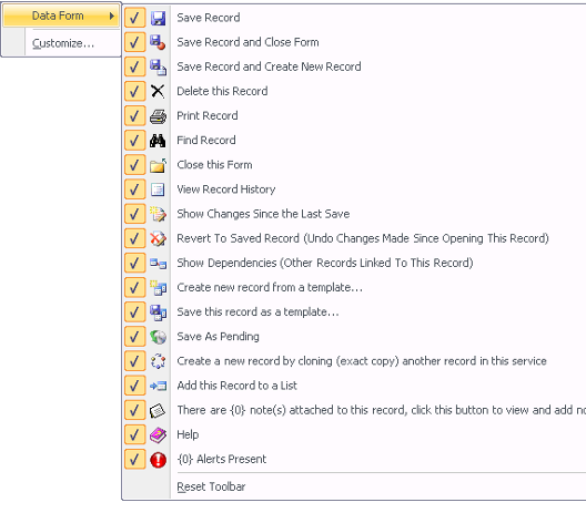 Configuring the Data Control Bar – Aptify Support