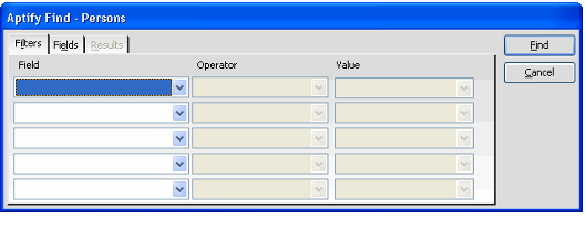 Using the Advanced Find Dialog – Aptify Support