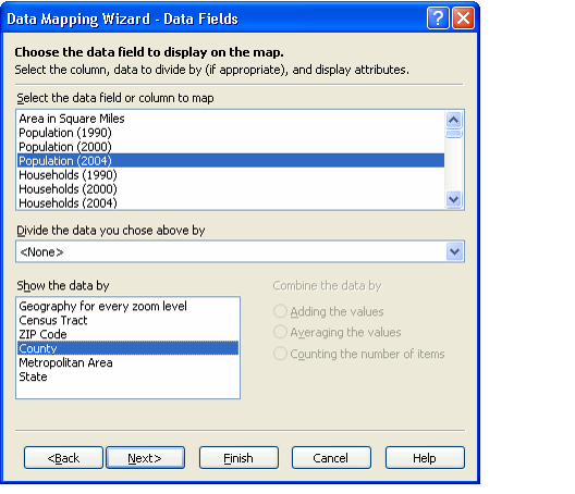 Adding Demographic Information to a Map View – Aptify Support