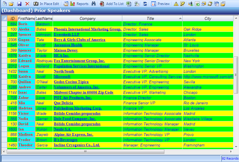 Applying Field Level Formatting in a List View – Aptify Support