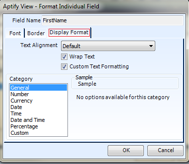 Applying Field Level Formatting in a List View – Aptify Support