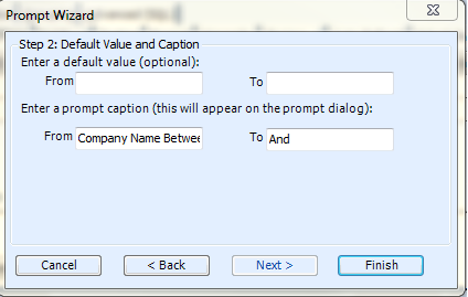 Creating a Between Prompt View – Aptify Support