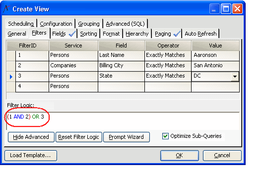 Performing Advanced Filtering Operations – Aptify Support