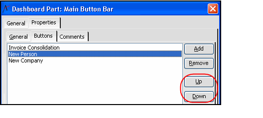 Rearranging Dashboard Buttons – Aptify Support