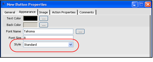About the Button Properties Form – Aptify Support