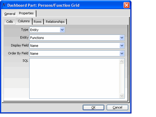 About the Dashboard Part Form – Aptify Support