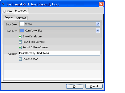 About the Dashboard Part Form – Aptify Support