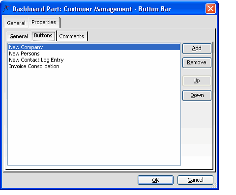 About the Dashboard Part Form – Aptify Support