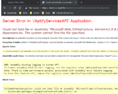 Checklist for basic Aptify Web/ebusiness 6 troubleshooting – Aptify Support