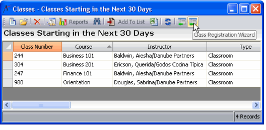 Enrolling a Student with the Class Registration Wizard – Aptify Support