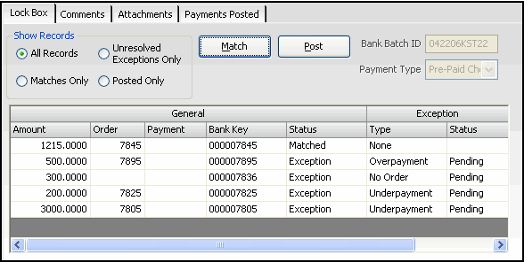About the Cash Control Batches Form – Aptify Support