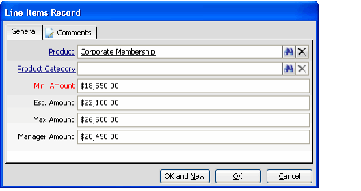 Specifying Line Items for Opportunities – Aptify Support