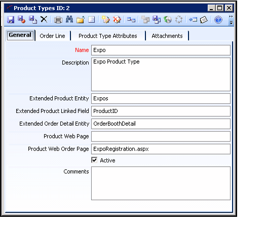 About the Product Types Form – Aptify Support