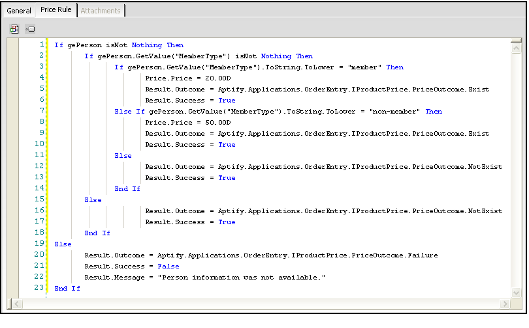 Establishing Pricing Rules – Aptify Support