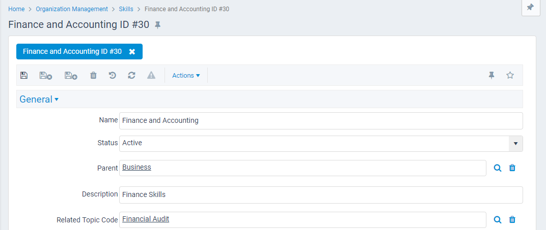 About the Skills Form – Aptify Support