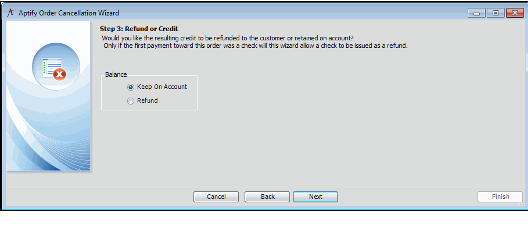 Using the Order Cancellation Wizard – Aptify Support