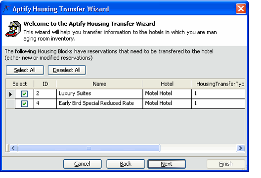 Exporting Reservation Details to a Hotel – Aptify Support