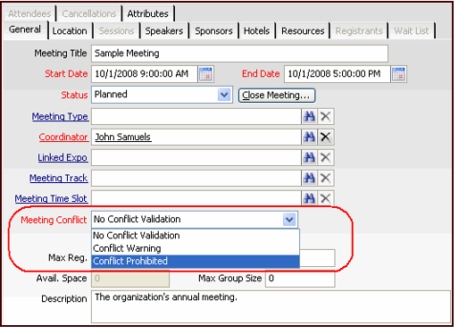 Using the Meeting Conflict Checker – Aptify Support