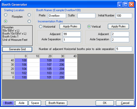 Generating Booths Automatically – Aptify Support