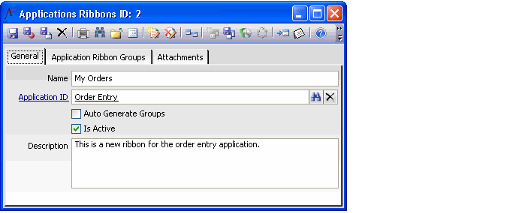 About the Applications Ribbons Form – Aptify Support