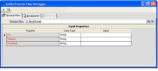 Running The Debugger From A Process Flow Aptify Support 