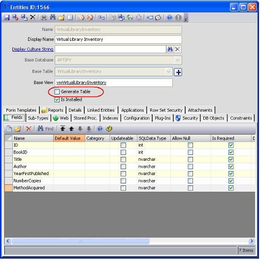 About the Virtual Entity Characteristics – Aptify Support