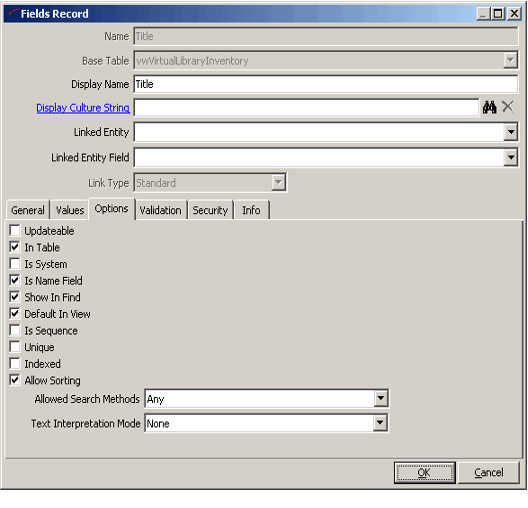 About the Virtual Entity Characteristics – Aptify Support