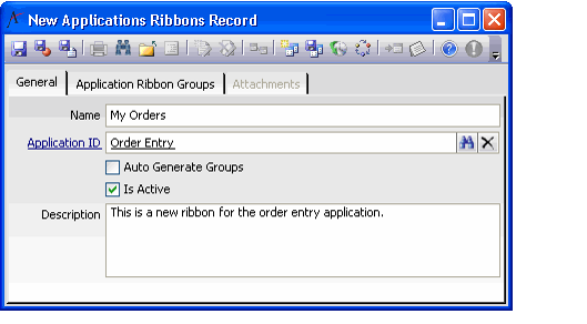 Defining Desktop Client Application Ribbons – Aptify Support