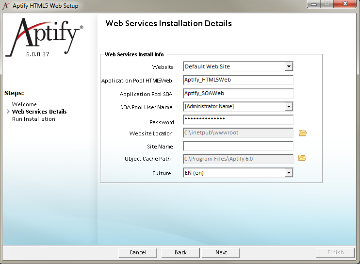 Installing Aptify Web for Aptify 6.0 – Aptify Support