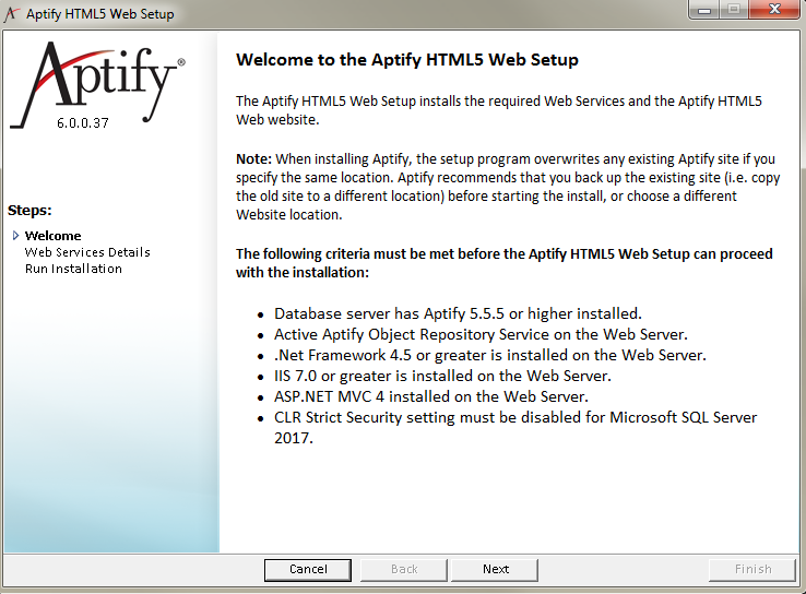 Installing Aptify Web for Aptify 6.0 – Aptify Support