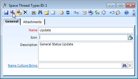 About the Space Thread Types Form – Aptify Support