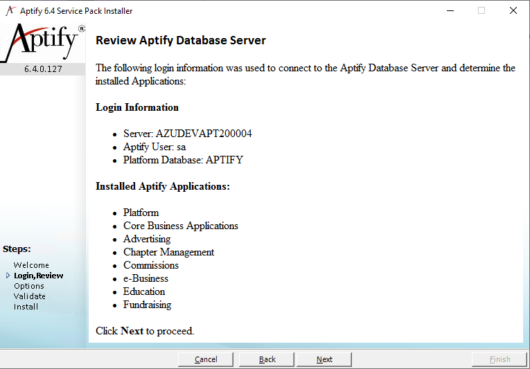 Installing Aptify 6.4 Server Software – Aptify Support