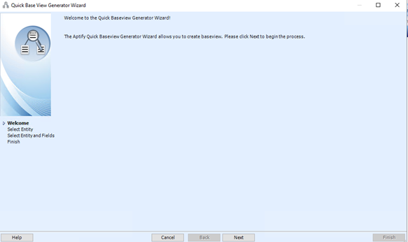 Create Base View using Quick Base View Generator Wizard (Aptify 6.2 release onwards) – Aptify ...