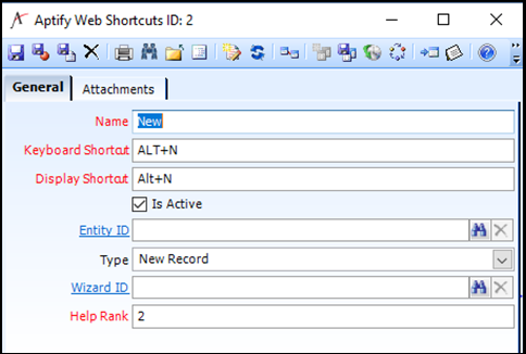 Configuring Shortcut Keys (Hotkeys) for Aptify Web – Aptify Support