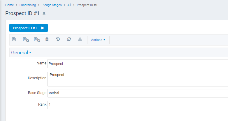 About the Pledge Stages Form – Aptify Support