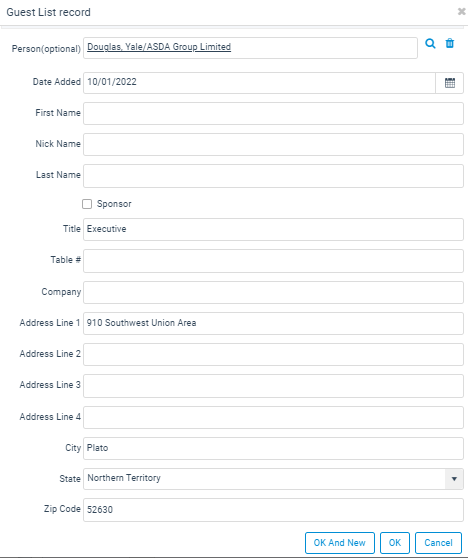 About the Guest List Form – Aptify Support